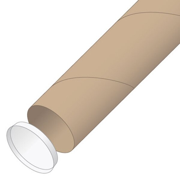 Round Mailing Tube 2 x 31" Double-Wall Recycled Cardboard