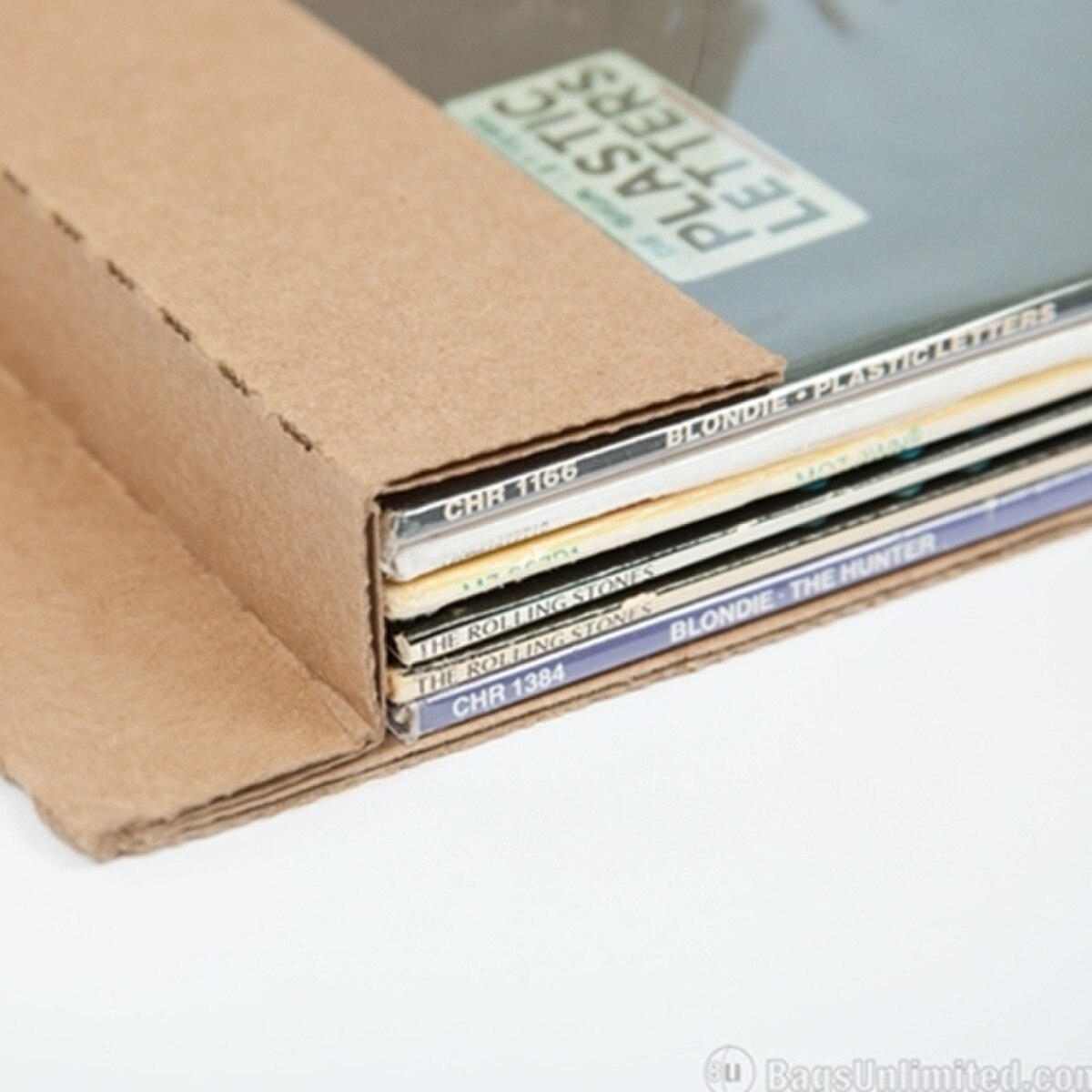 Corrugated Record Album Mailer for 5 or 6 Records NO TAPE