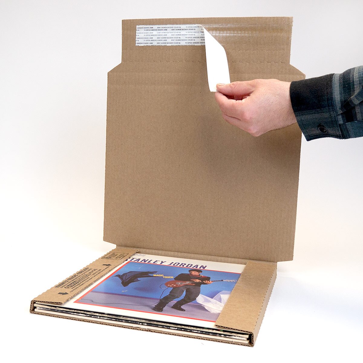 Record Mailer for 3 or 4 LP Vlnyl Records Zip & Tape Closure